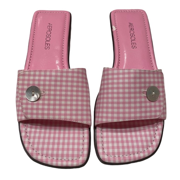 AEROSOLES | Shoes | Aerosoles Womens Sandals Size 65 Pink White ...